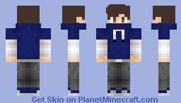Blue pvper Minecraft Skin