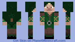 Green tunic with hood Minecraft Skin
