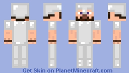 Warrior Steve in iron armor Minecraft Skin