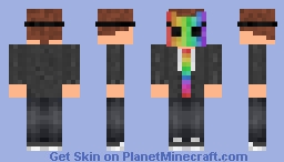 Gray Rainbow Suit Minecraft Skin