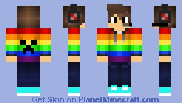 Rainbow Guy! [PVP] Minecraft Skin