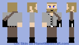 Rick Grimes-TWD Comic 2 Years After the war Minecraft Skin