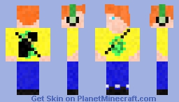 Yellow gamer Minecraft Skin