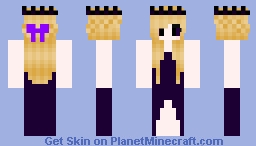 Ender infected girl Minecraft Skin