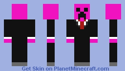 Pink Creeper Minecraft Skin