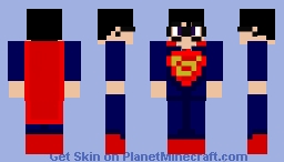 Clark Kent/Superman with removable clothes Minecraft Skin
