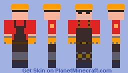 Red Engineer - TF2 Minecraft Skin