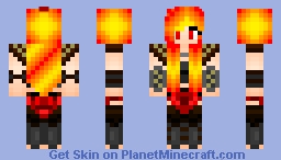 fiery redhead warrior Minecraft Skin