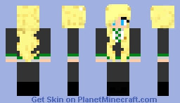 Slytherin girl Minecraft Skin