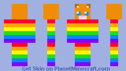 Rainbow Cat Minecraft Skin