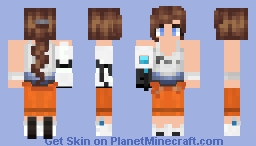 Portal Chell Minecraft Skin