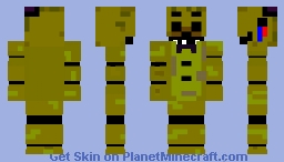 Golden Freddy Minecraft Skin