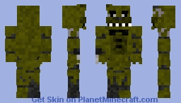 Phantom Freddy FNaF3 Minecraft Skin