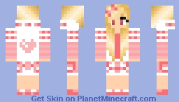 Heart Girl Minecraft Skin
