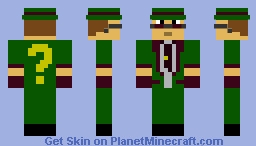 Batman Arkham City - The Riddler Skin Minecraft Skin