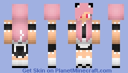 Pink Haired Maid :3 Minecraft Skin