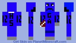 Gallipoli's Blue Devil Mascot Minecraft Skin