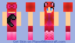 Pink Cat Girl Minecraft Skin