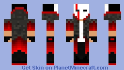 Red Masked Man Minecraft Skin