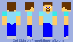 pixel steve Minecraft Skin