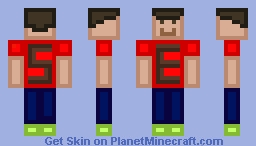 Derpy Blue Shark Minecraft Skin