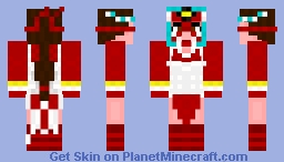 Blood Moon Akali(With Mask)(LoL) Minecraft Skin