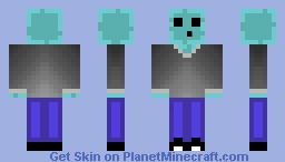 Blue Slime Minecraft Skin