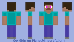 Cartoon Steve Minecraft Skin