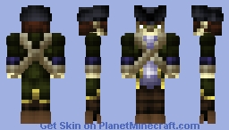 Green Colonial Soldier Minecraft Skin