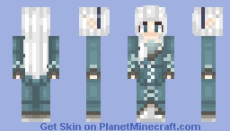 Snow Elven Maiden Minecraft Skin
