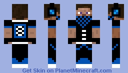 Black and Green Skin Minecraft Skin
