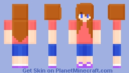 Blocky girl Minecraft Skin