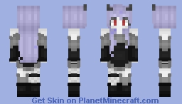 A Bluish Gargoyle Girl Minecraft Skin