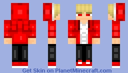 Red Hoodie Minecraft Skin