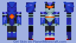 Mecha Sonic Minecraft Skin