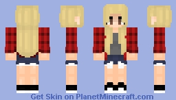 =RED FLANNEL= Minecraft Skin