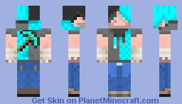 Veteran Diamond Miner Minecraft Skin