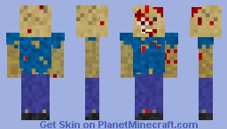 Scary zombie Minecraft Skin