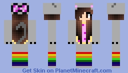 Nyan Cat Girl Minecraft Skin