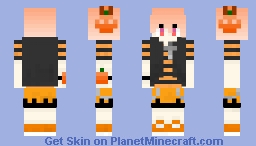 Pumpkin Halloween Boy Minecraft Skin