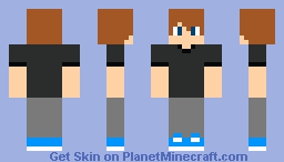 Black Shirt ,_, Minecraft Skin