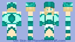 Turquoise Girl Minecraft Skin