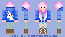 Fall Girl! Minecraft Skin