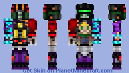 Mecha Max (kid driving a robot doodle) Minecraft Skin