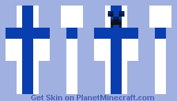 Flag Of Finland Minecraft Skin