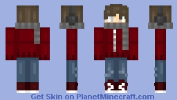 boy with scarf Minecraft Skin