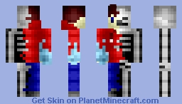 Ice Skeleton Human? ~ Halloween Skin ~ Minecraft Skin