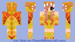 GOLDEN AMBER Minecraft Skin