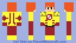Kid flash unmasked (yj wally west Minecraft Skin