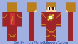 The flash cw unmasked (Barry Allen) Minecraft Skin